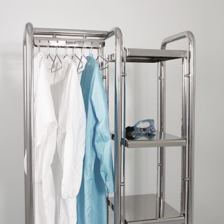 Tinman News - Space saving cleanroom hangers and shelves
